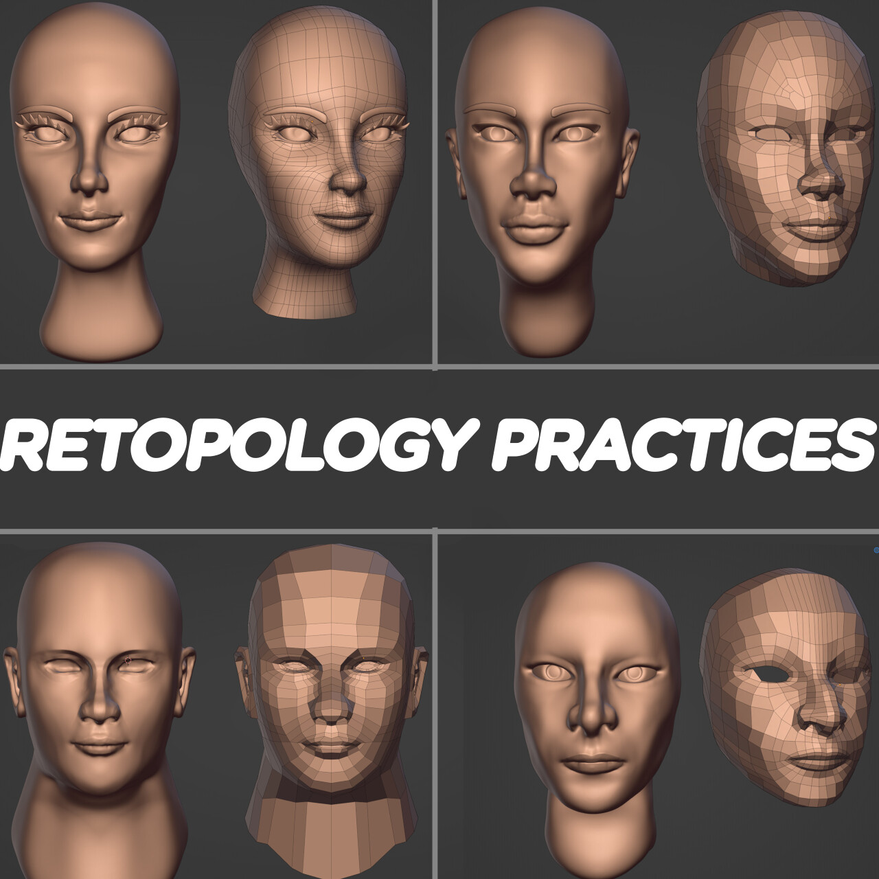 ArtStation - Retopology Practices