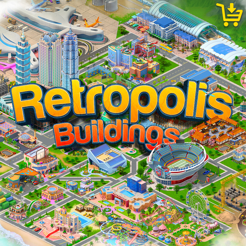 ArtStation - Megapolis Buildings – Isometric 3D Sprites for City Sim