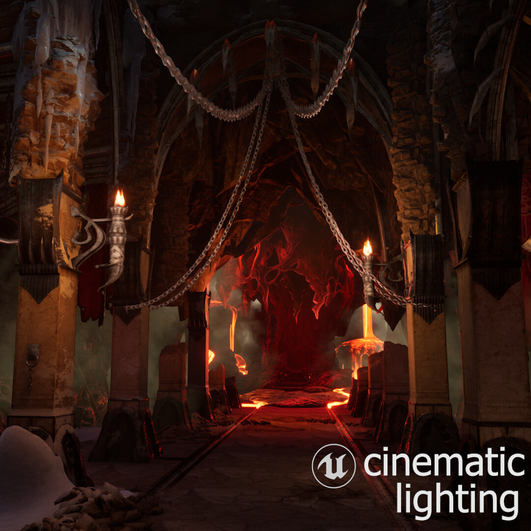 ArtStation - Elemental Lava Castle