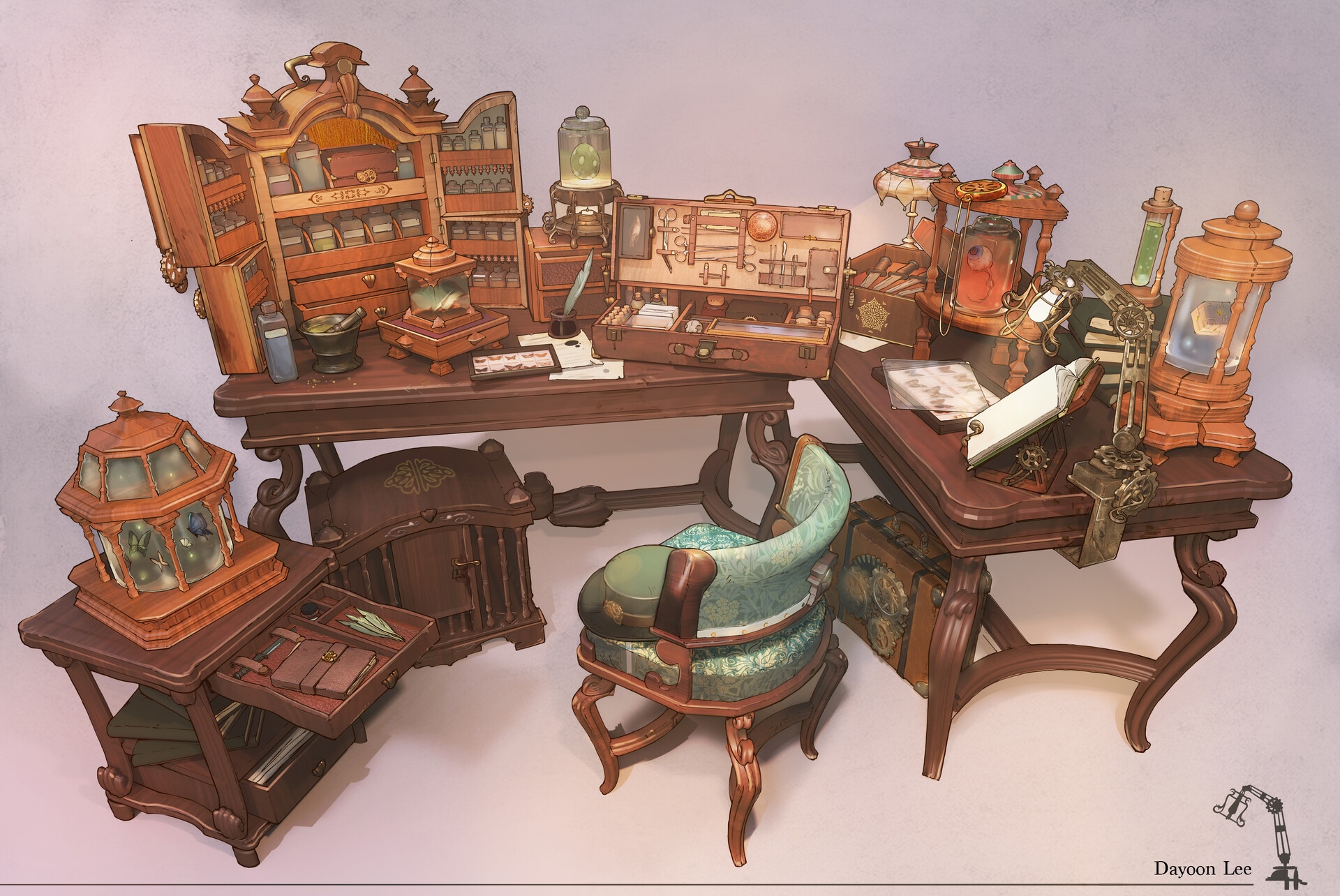 ArtStation - Jack the Ripper's Study Desk