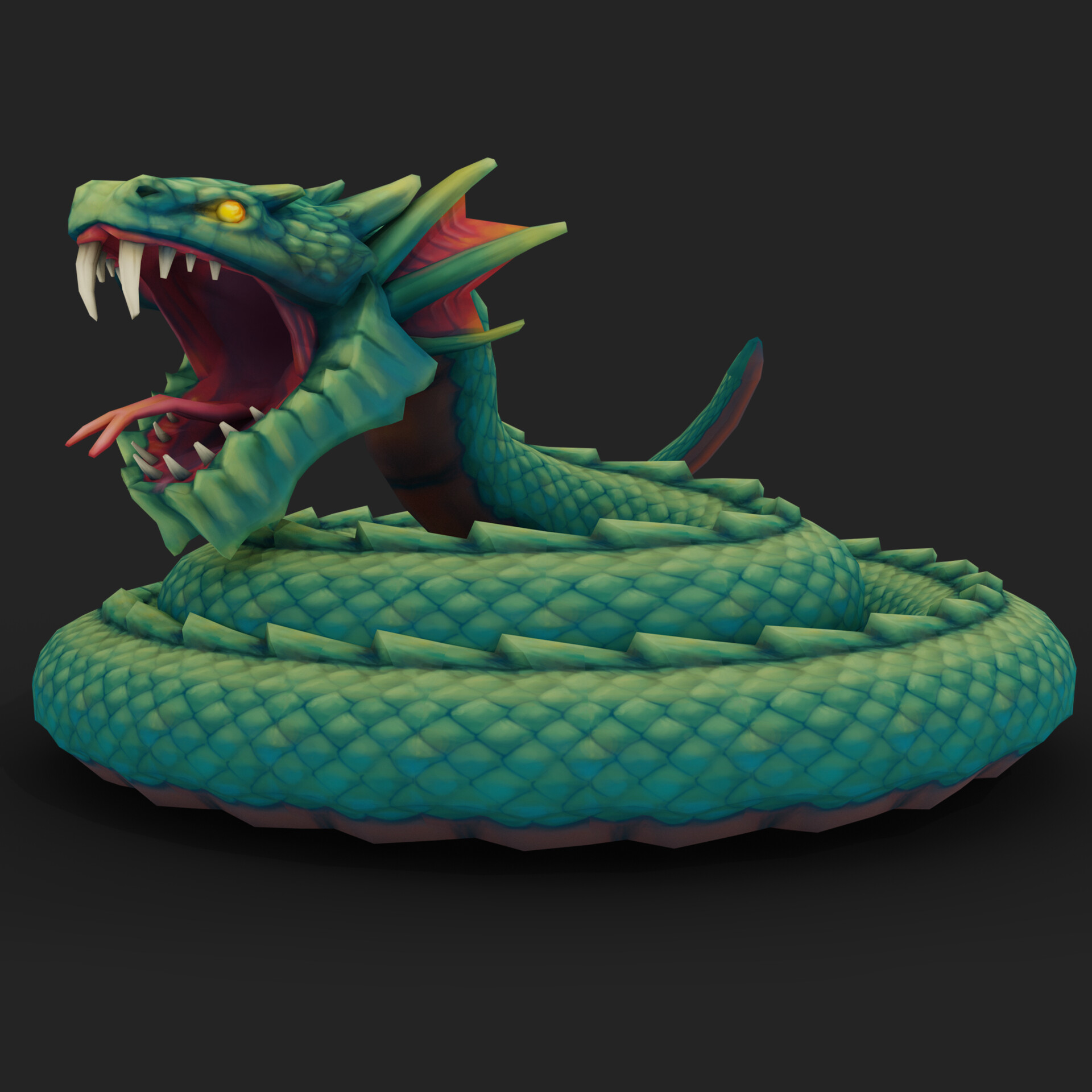 ArtStation - Handpainted Big Snake