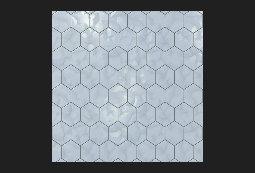 ArtStation - Hexagon Ceramic Tiles With Raw Surface