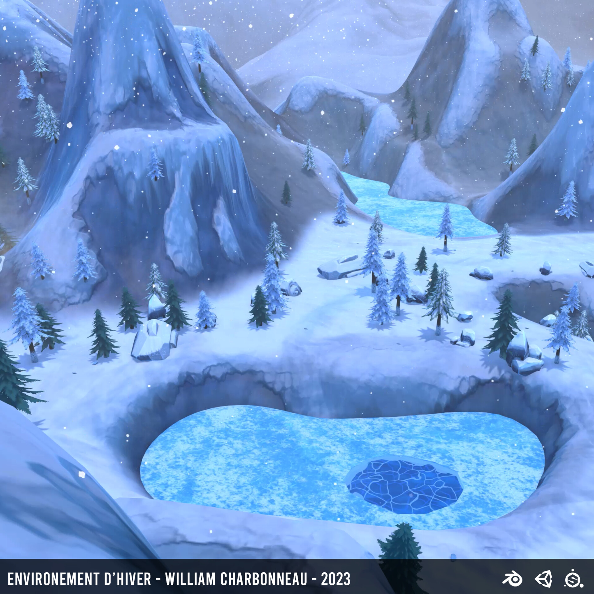 ArtStation - Environement d'hiver