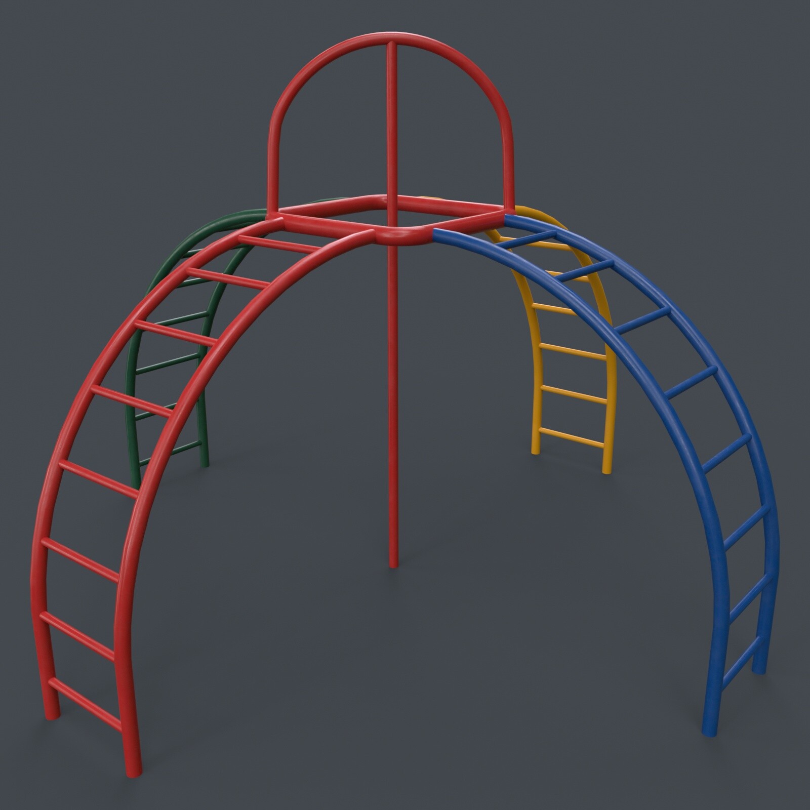 ArtStation - PBR Outdoor Playground Monkey Bars B