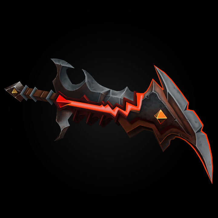 ArtStation - hand painted weapon