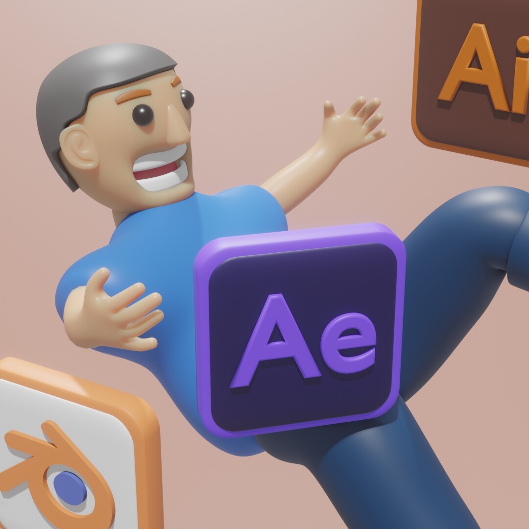 ArtStation - Software Expertise 3D Character Asset for Personal Website