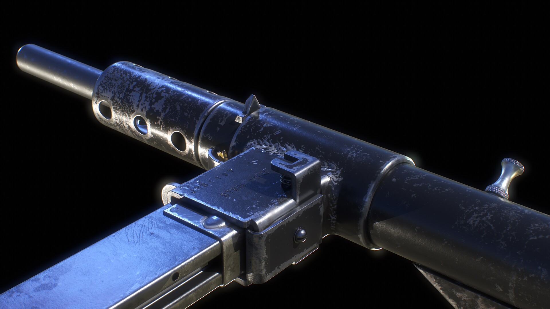 ArtStation - Sten Gun MKII