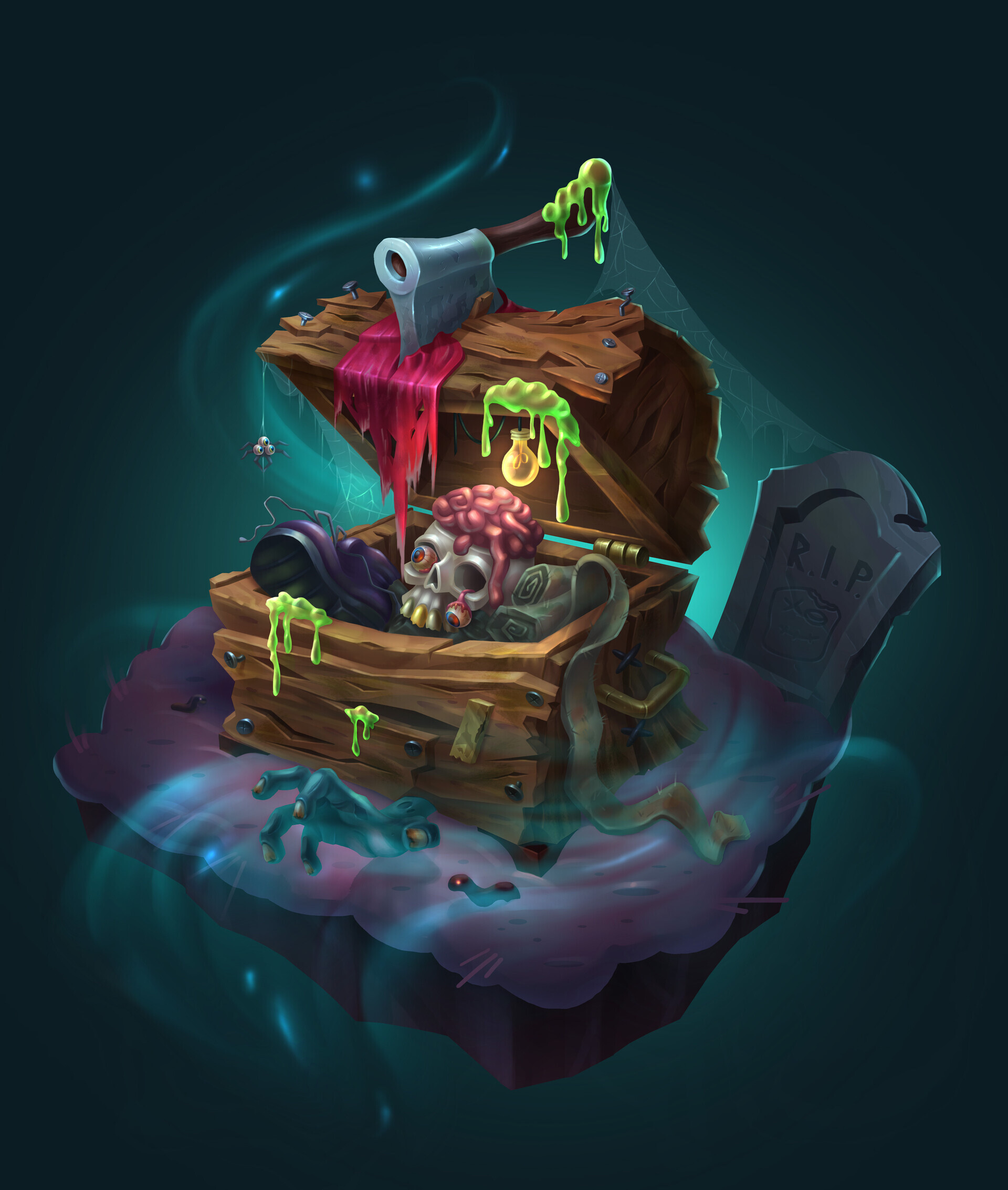 ArtStation - Zombie chest