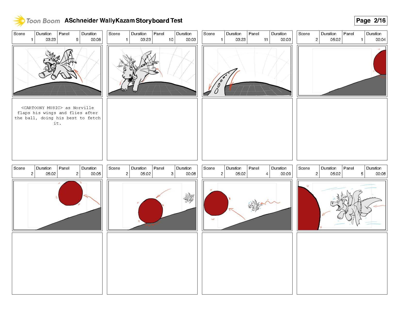 ArtStation - WallyKazam Storyboard Assignment