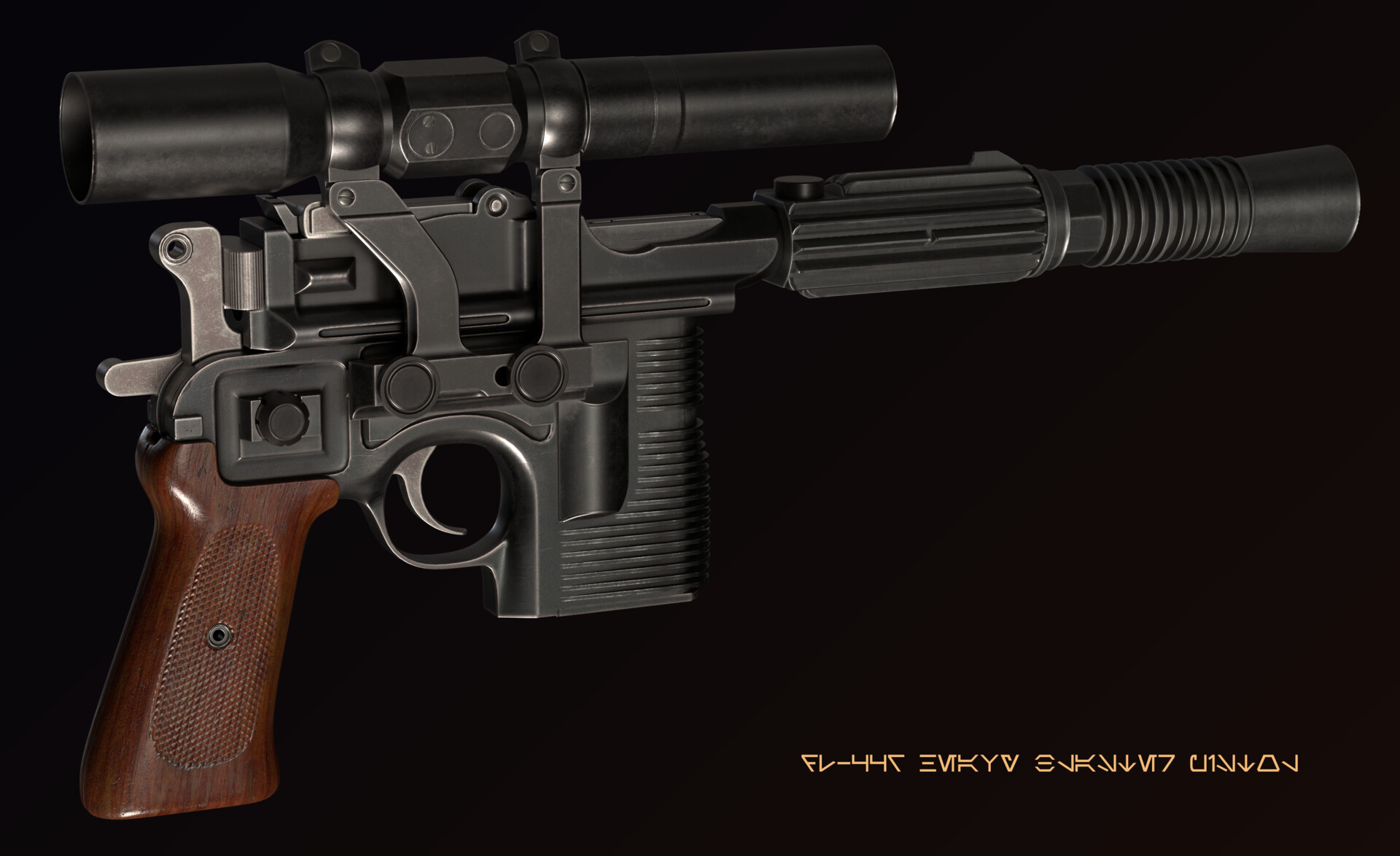 ArtStation - DL-44R heavy blaster pistol