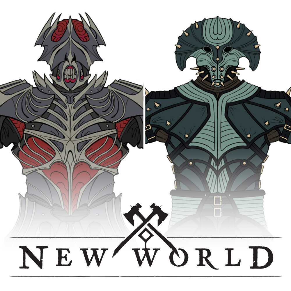 ArtStation - New World - Nightmare Armor Character Skins