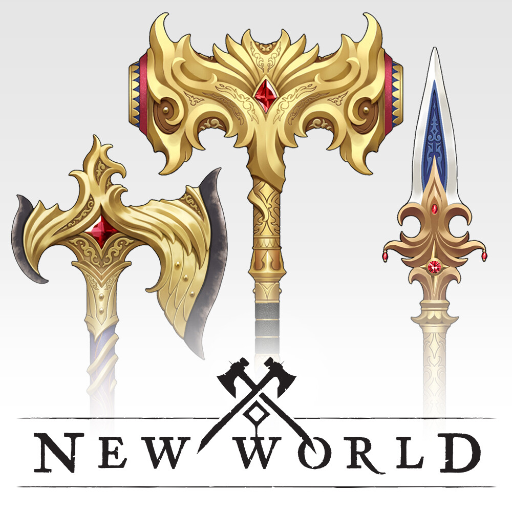 ArtStation - New World - Rising Phoenix Weapon Skins