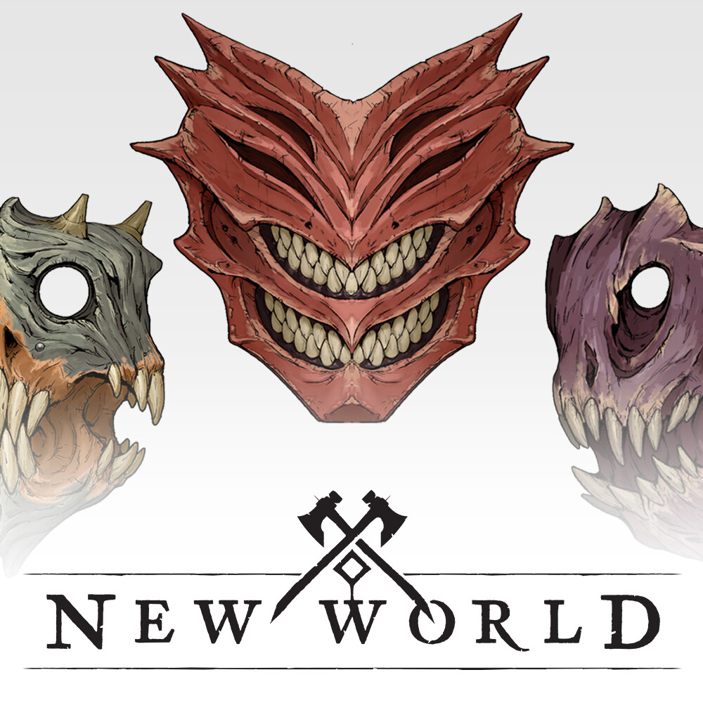 ArtStation - New World - Nightmare Headwear Skins