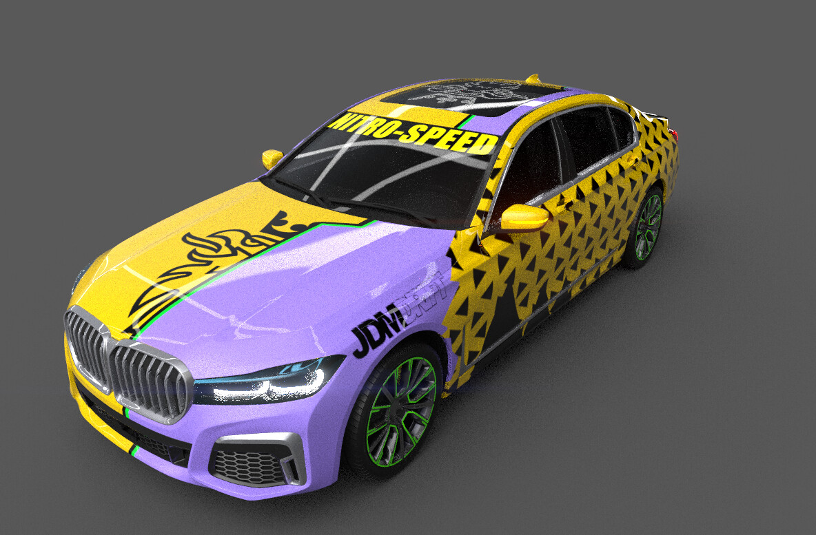 ArtStation - Vehicle Texturing/ Sedan Cars