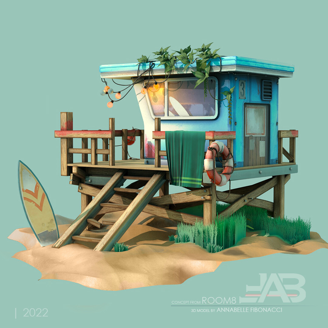 ArtStation - Lifeguard booth