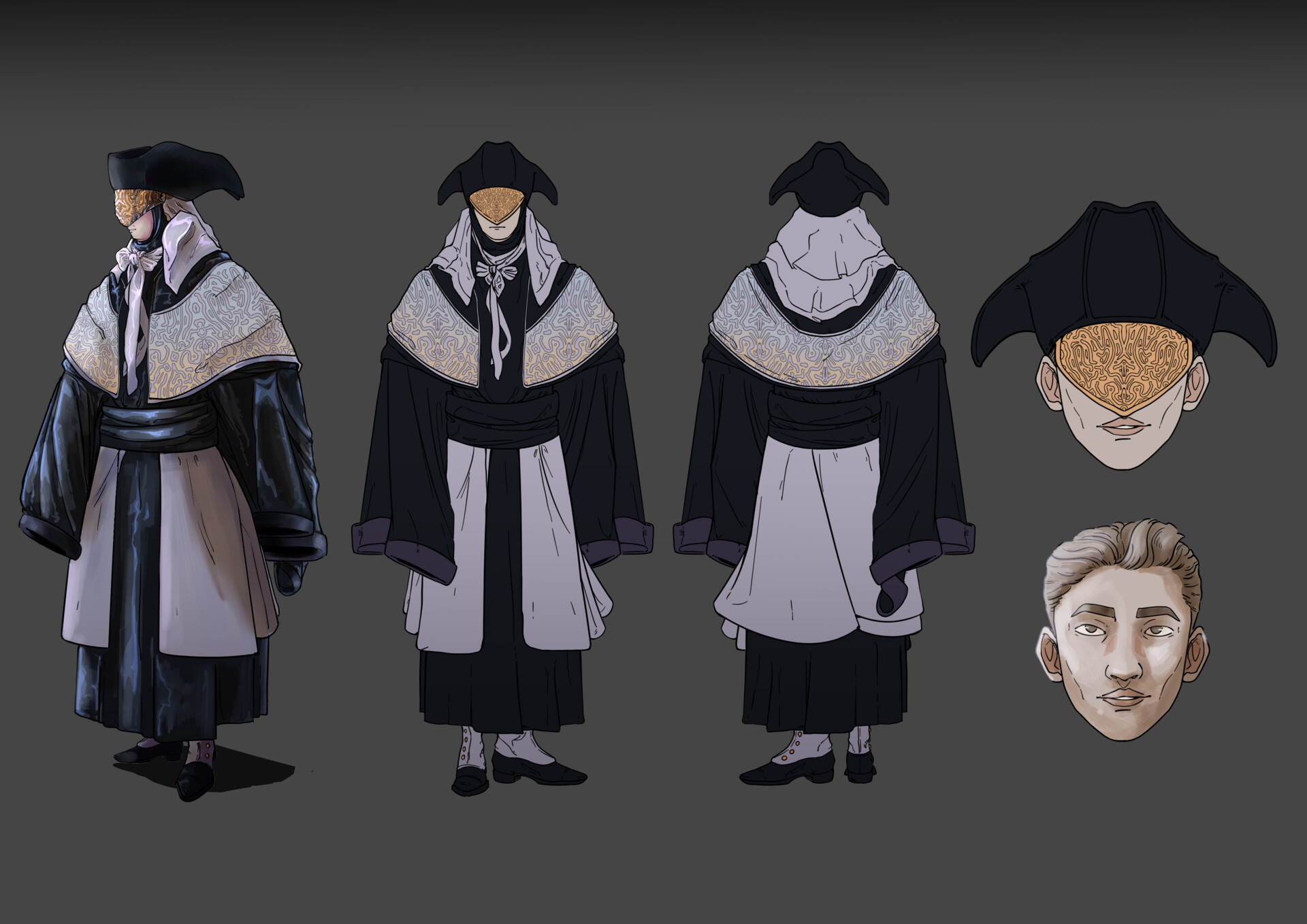 ArtStation - Character design process- Scholar