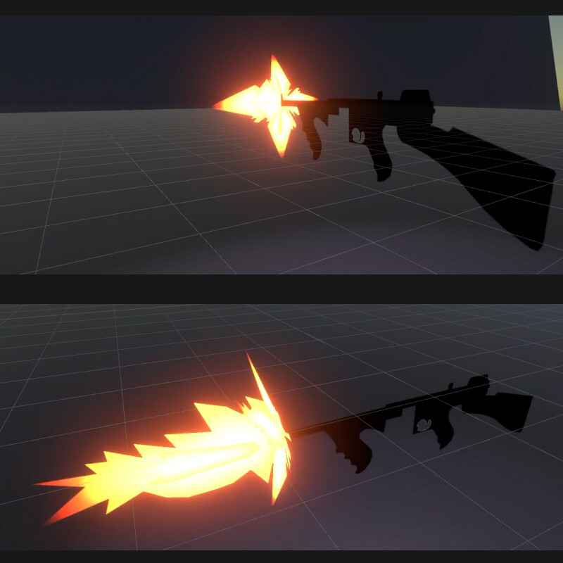 ArtStation - Muzzle flash VFX // Unity