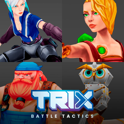 ArtStation - Handpainting Textures - Trix Battle Tactics