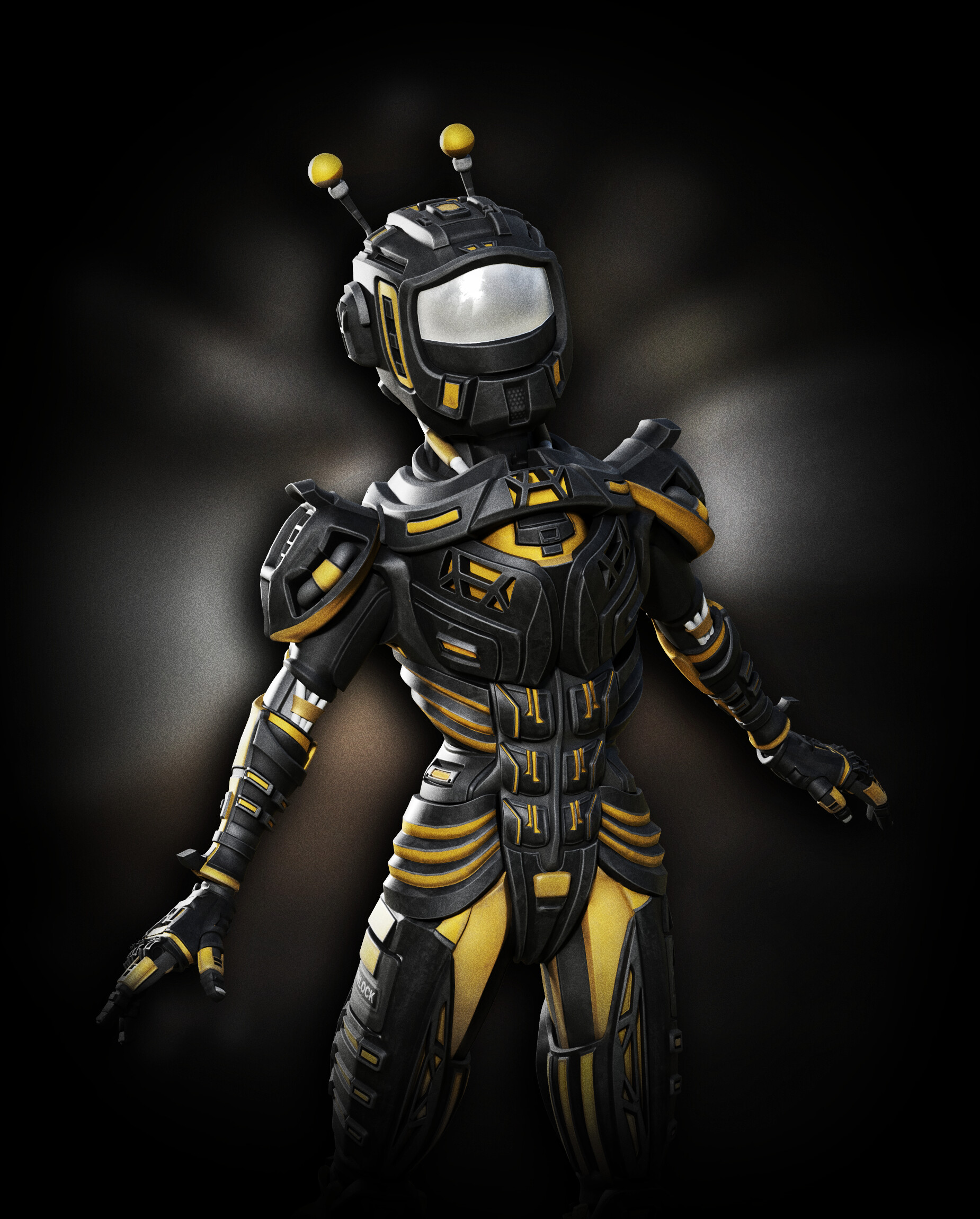 ArtStation - Robot Bee Girl