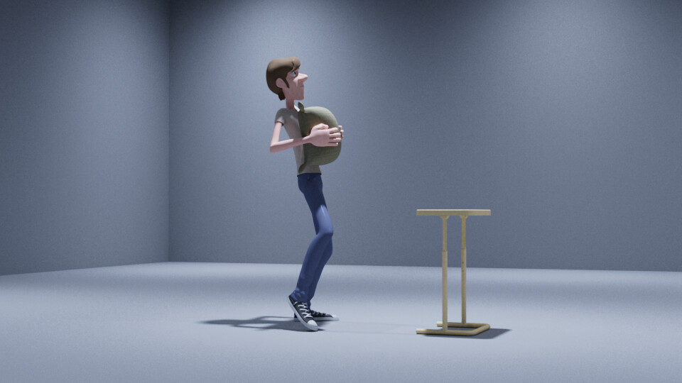 ArtStation - Weight lifting animation (WIP) / Animation de lever de ...