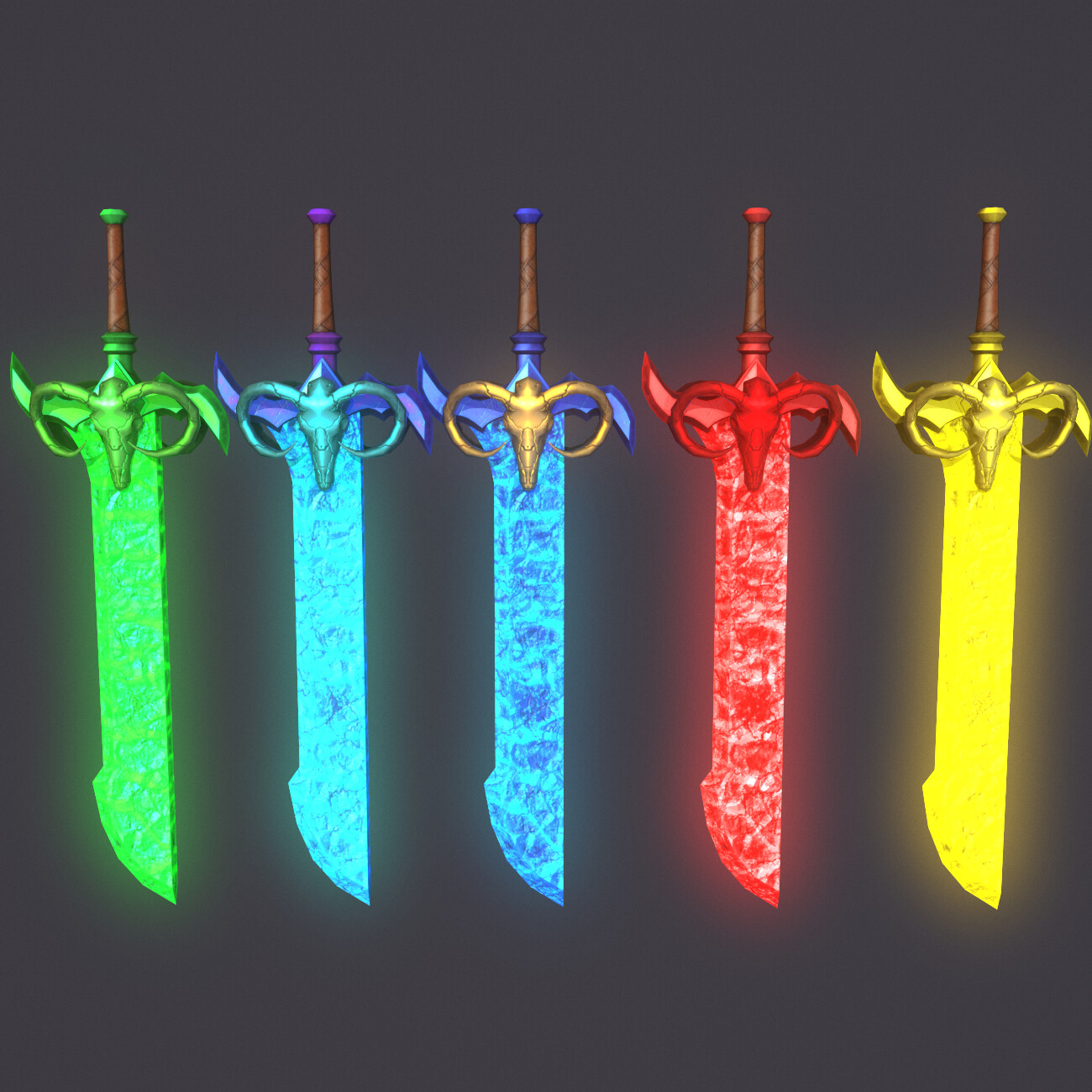 ArtStation - Swords (5 colors)