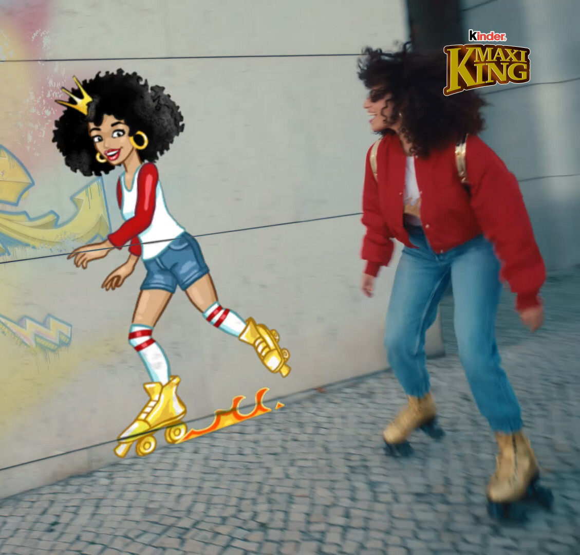 ArtStation - 2D Animation for Commercial Maxi King Graffiti Girl