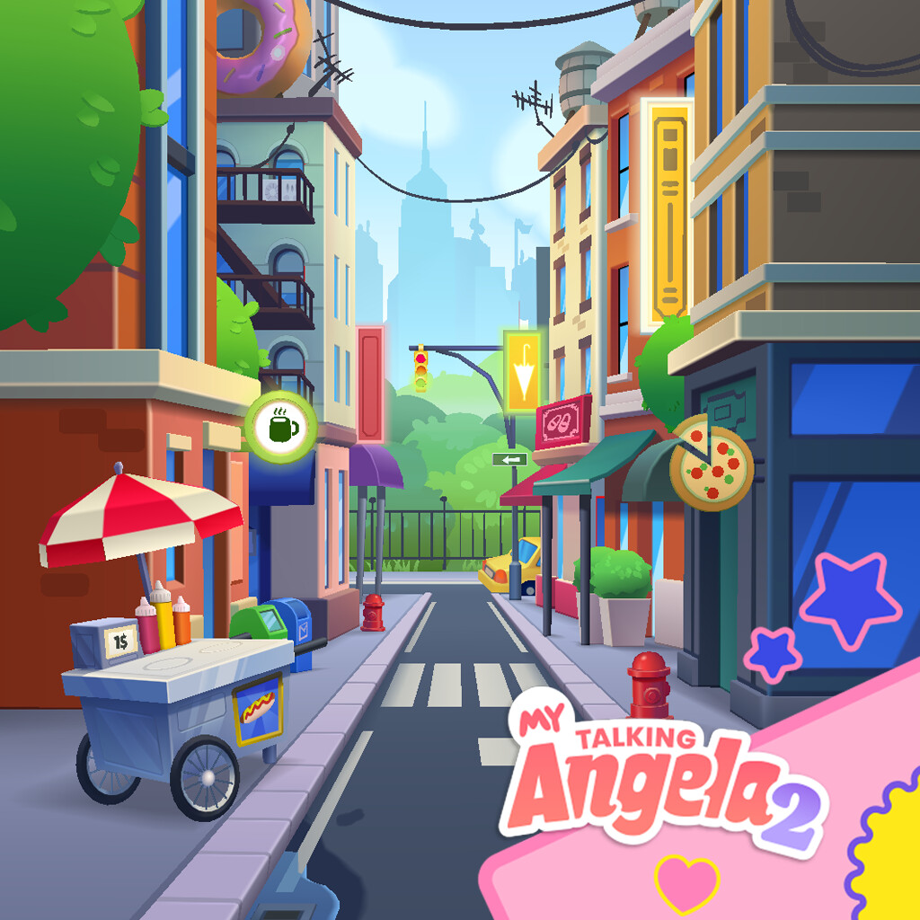 ArtStation - My Talking Angela 2 - MeowYork (vertex color)