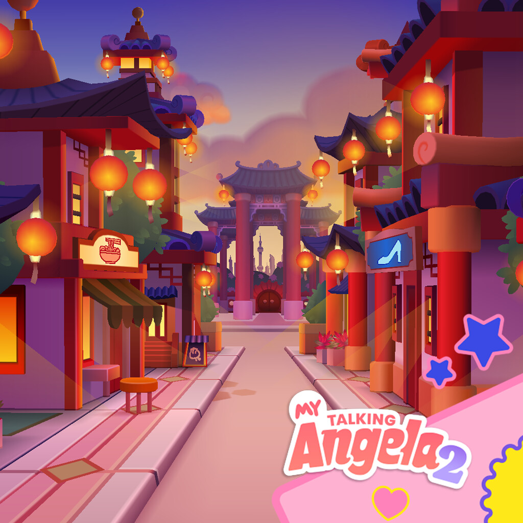 ArtStation - My Talking Angela 2 - Paw Jing (vertex color)