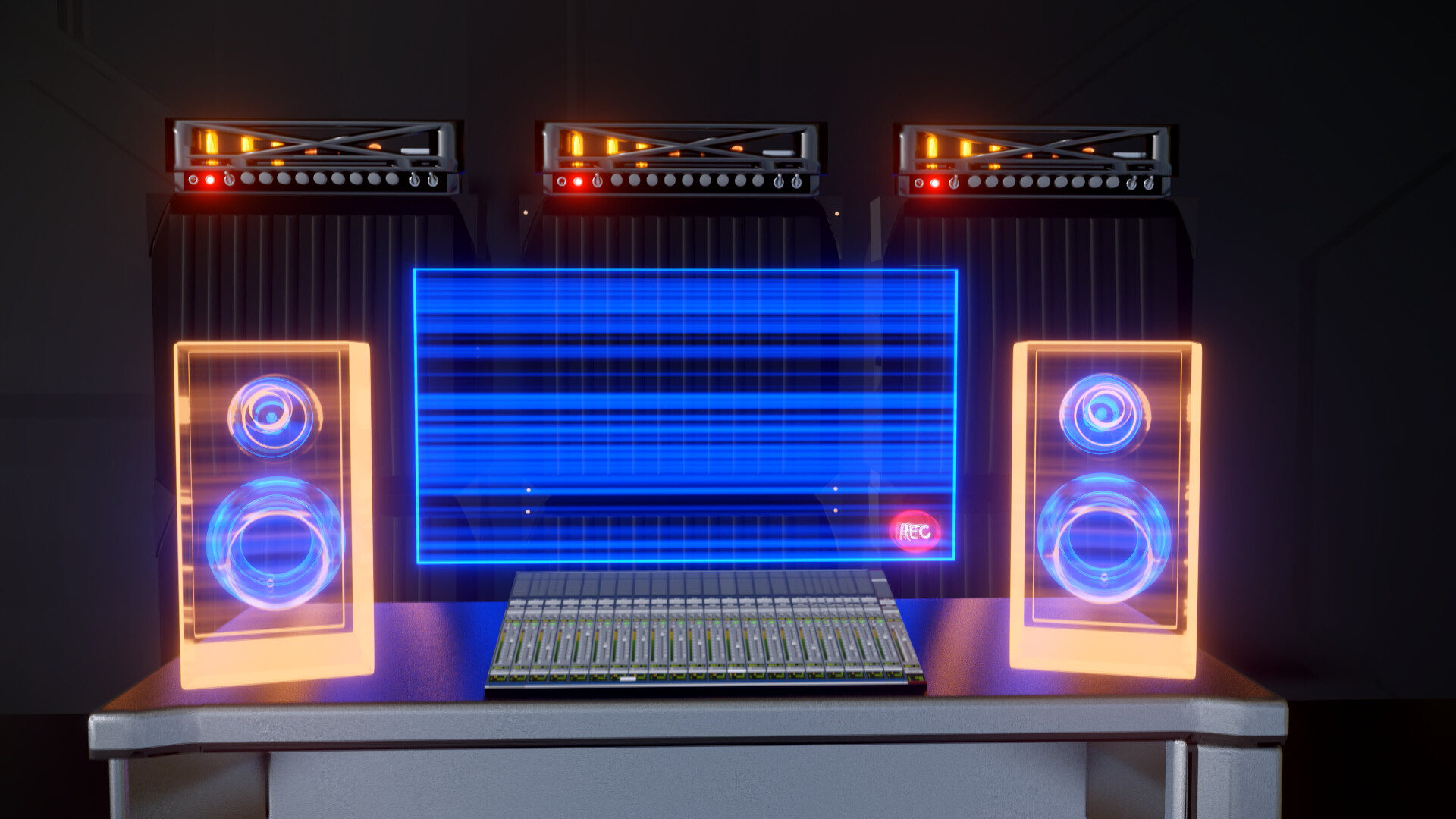 ArtStation - The futuristic recording studio