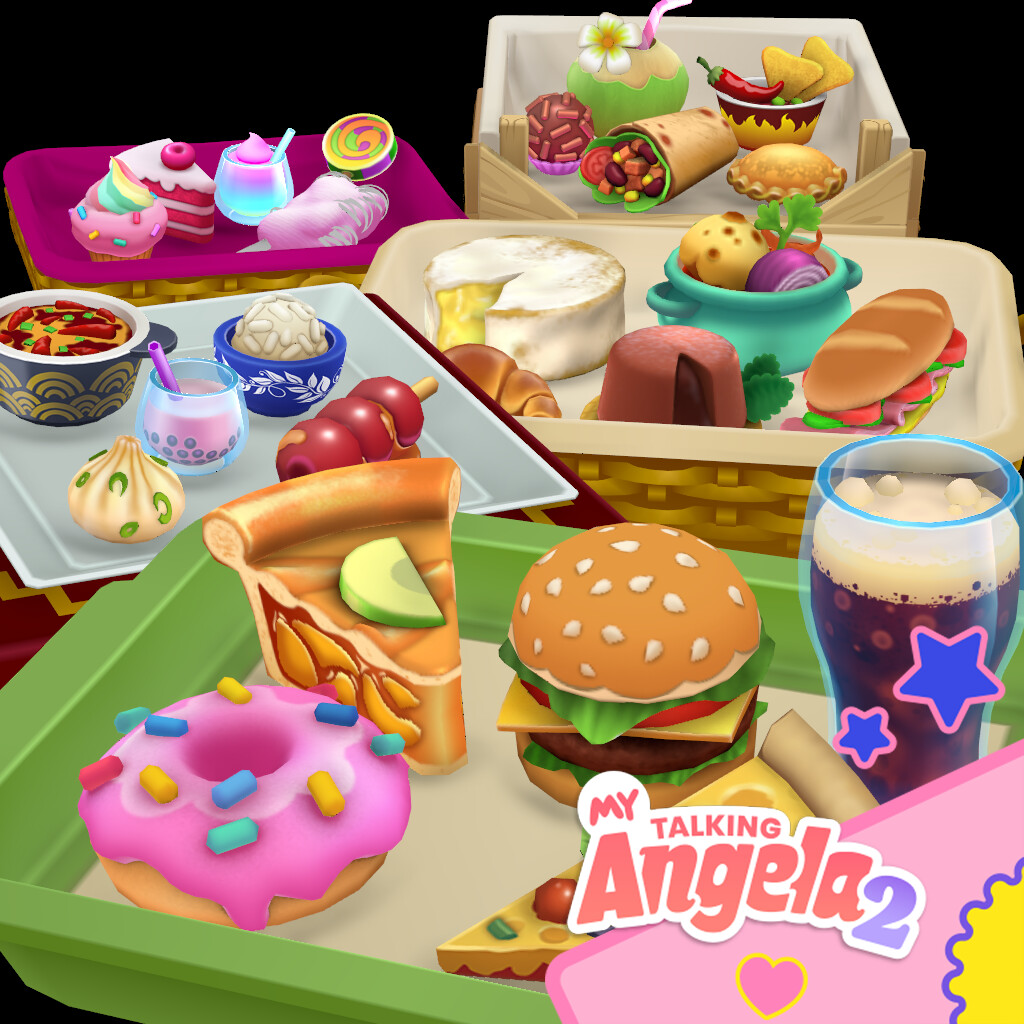 ArtStation - My Talking Angela 2 - Food