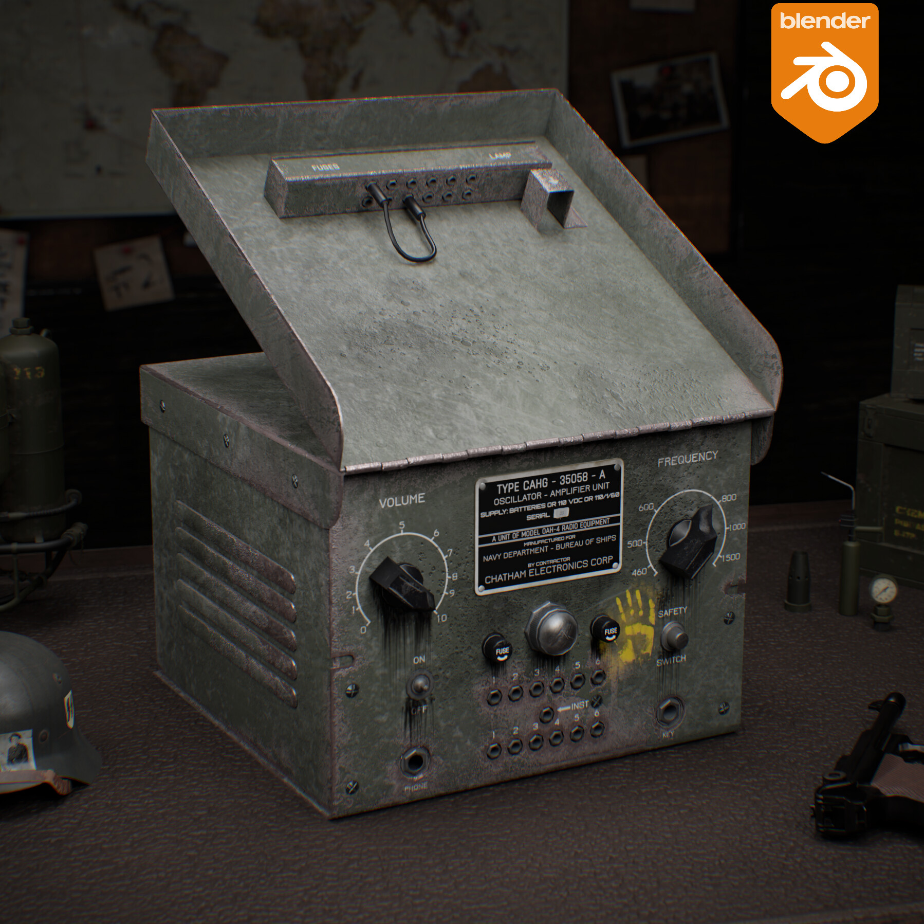 ArtStation - Signal Receiver WWII
