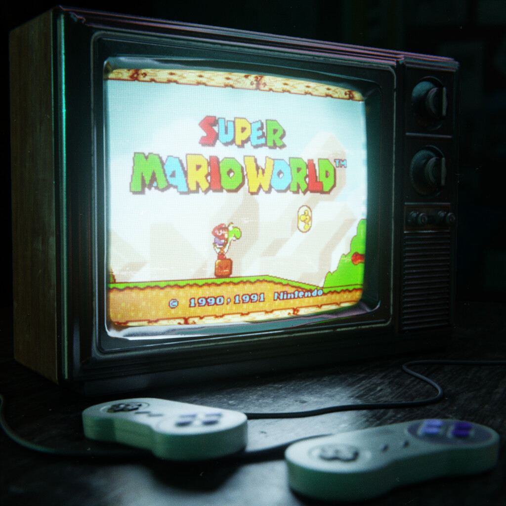 ArtStation - Retro Video Game Scene