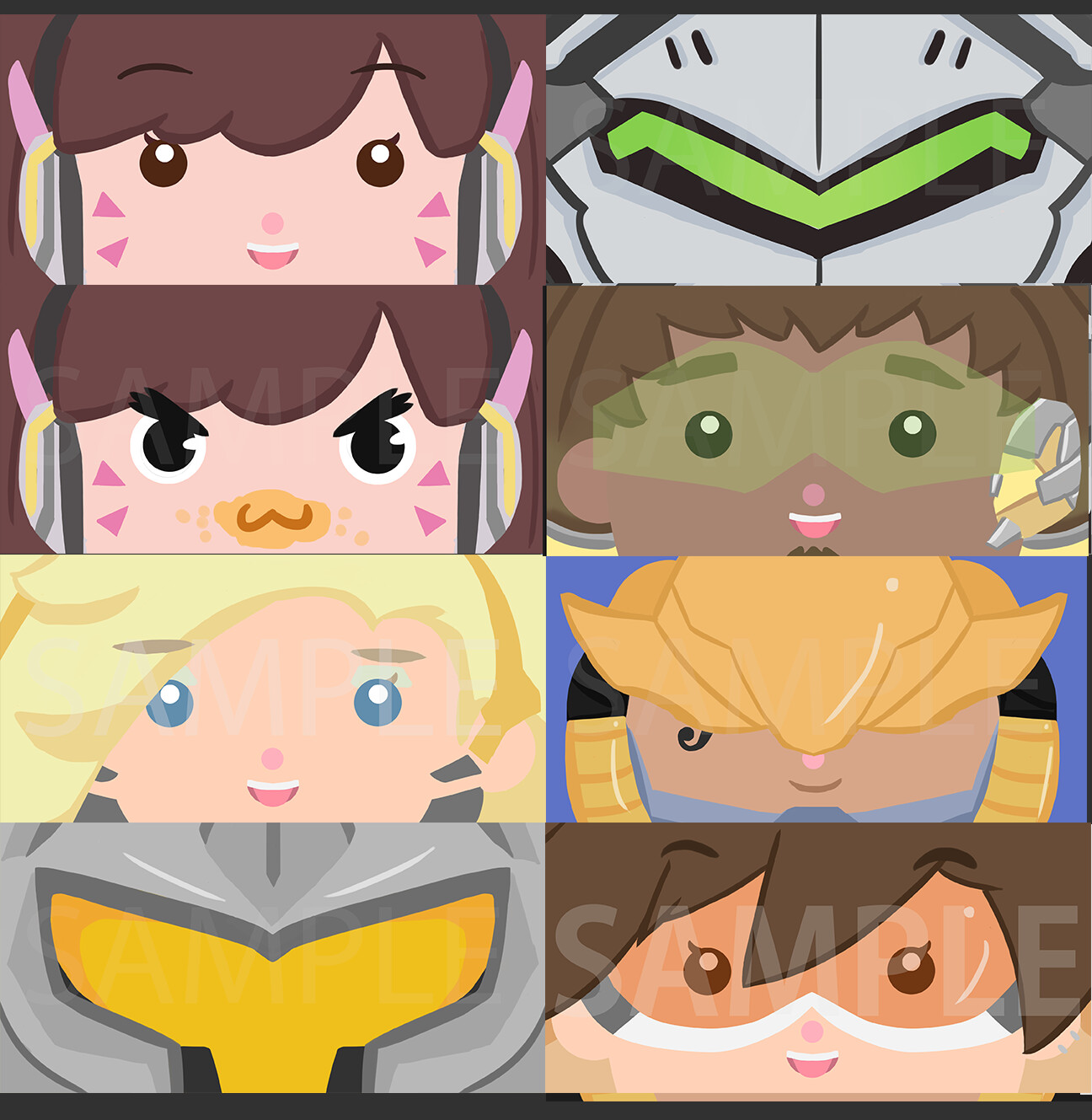 ArtStation - Overwatch Pouch and Card sticker designs