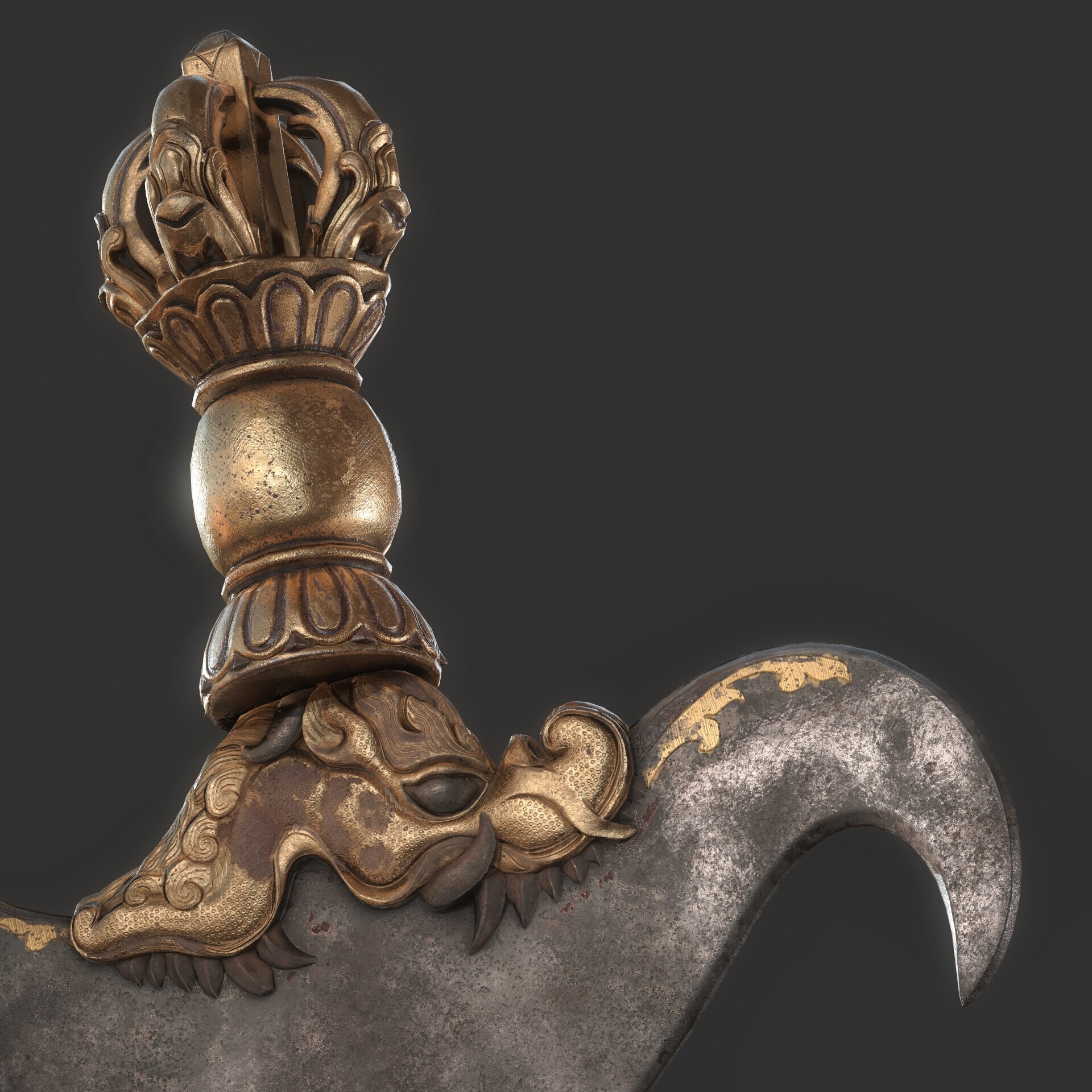 ArtStation - Kartika Vajra ( Ritual Knife )