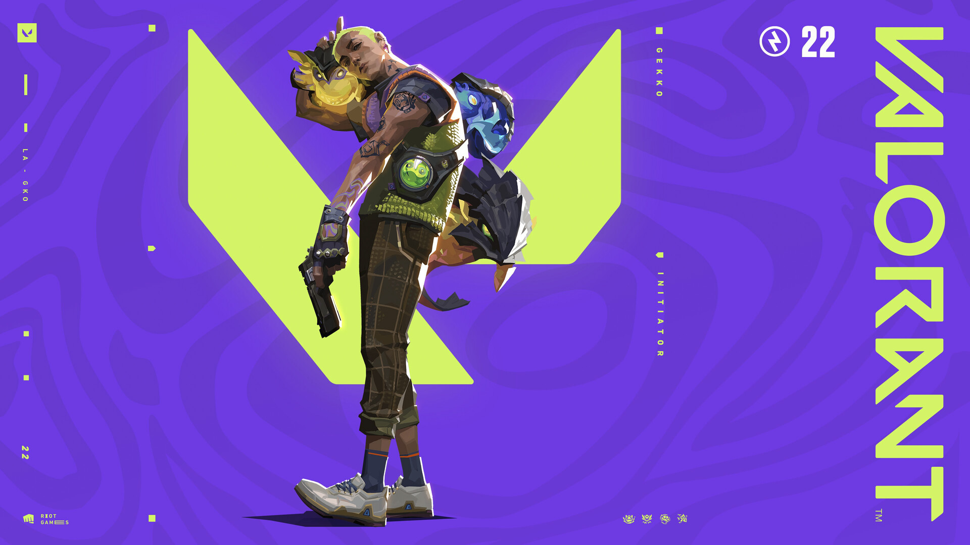 ArtStation - VALORANT agent key art. Gekko