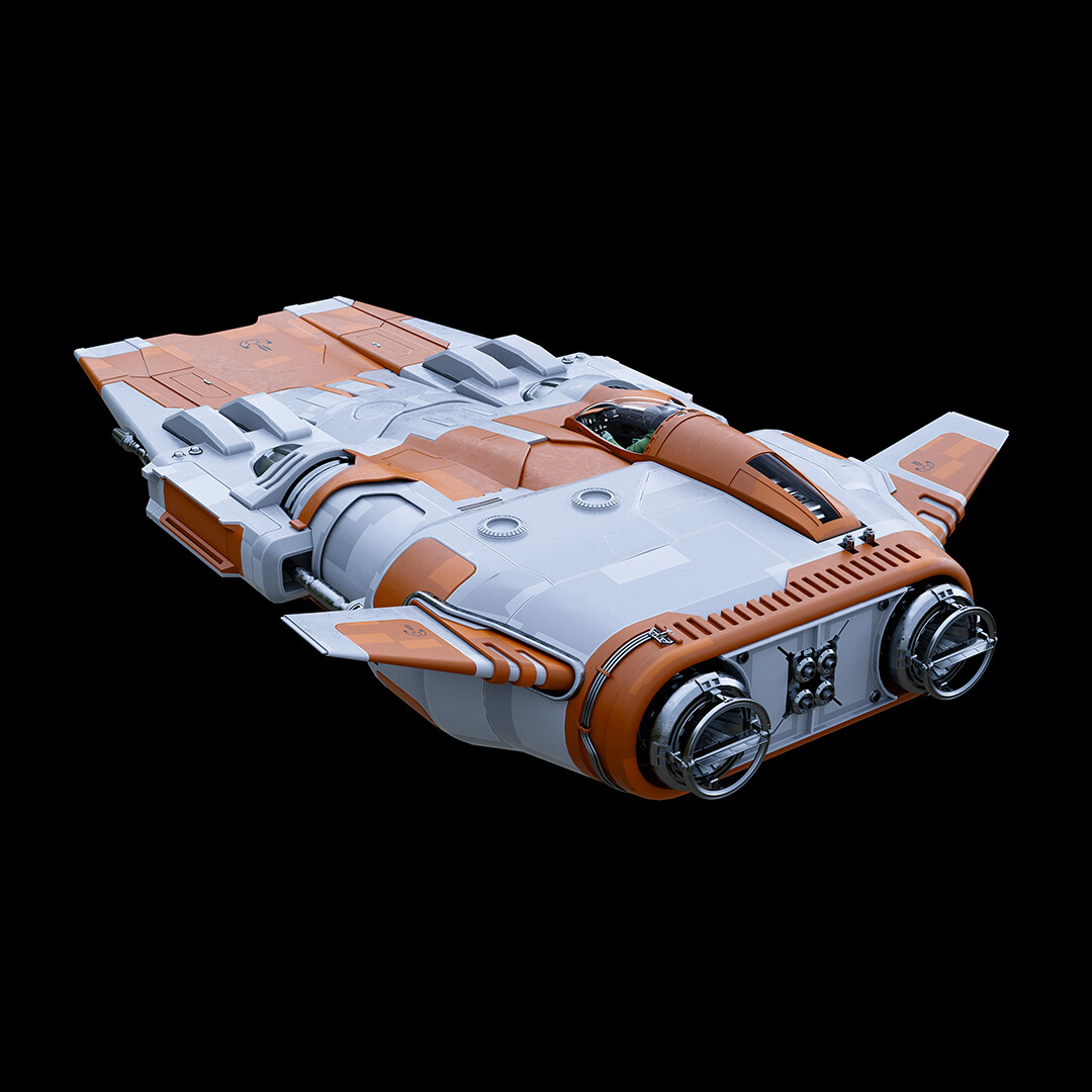 ArtStation - Light Interceptor Spaceship - Straight from the factory ...