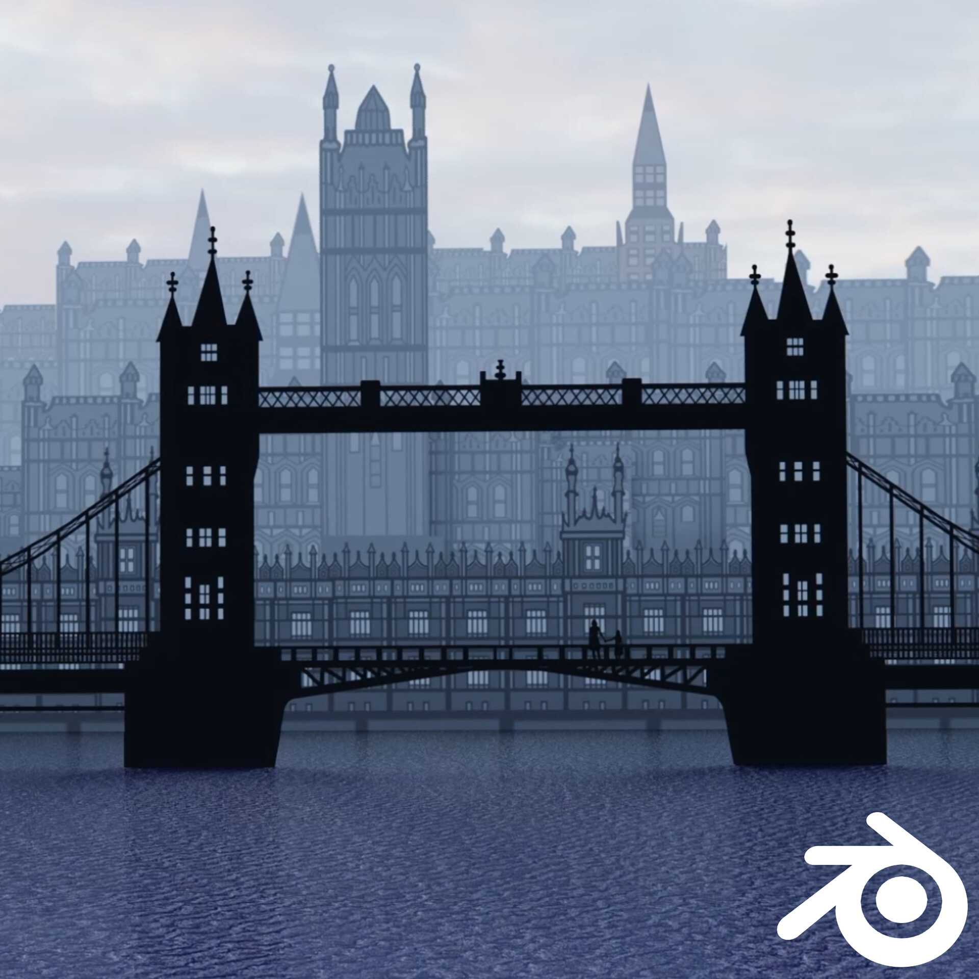 ArtStation - Standing on Tower Bridge in London Animation