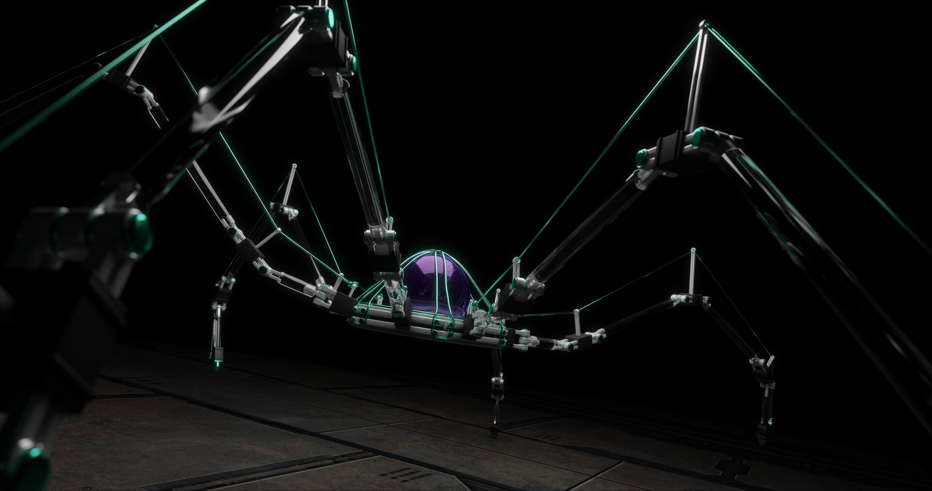 ArtStation - Mechanical spider in blender