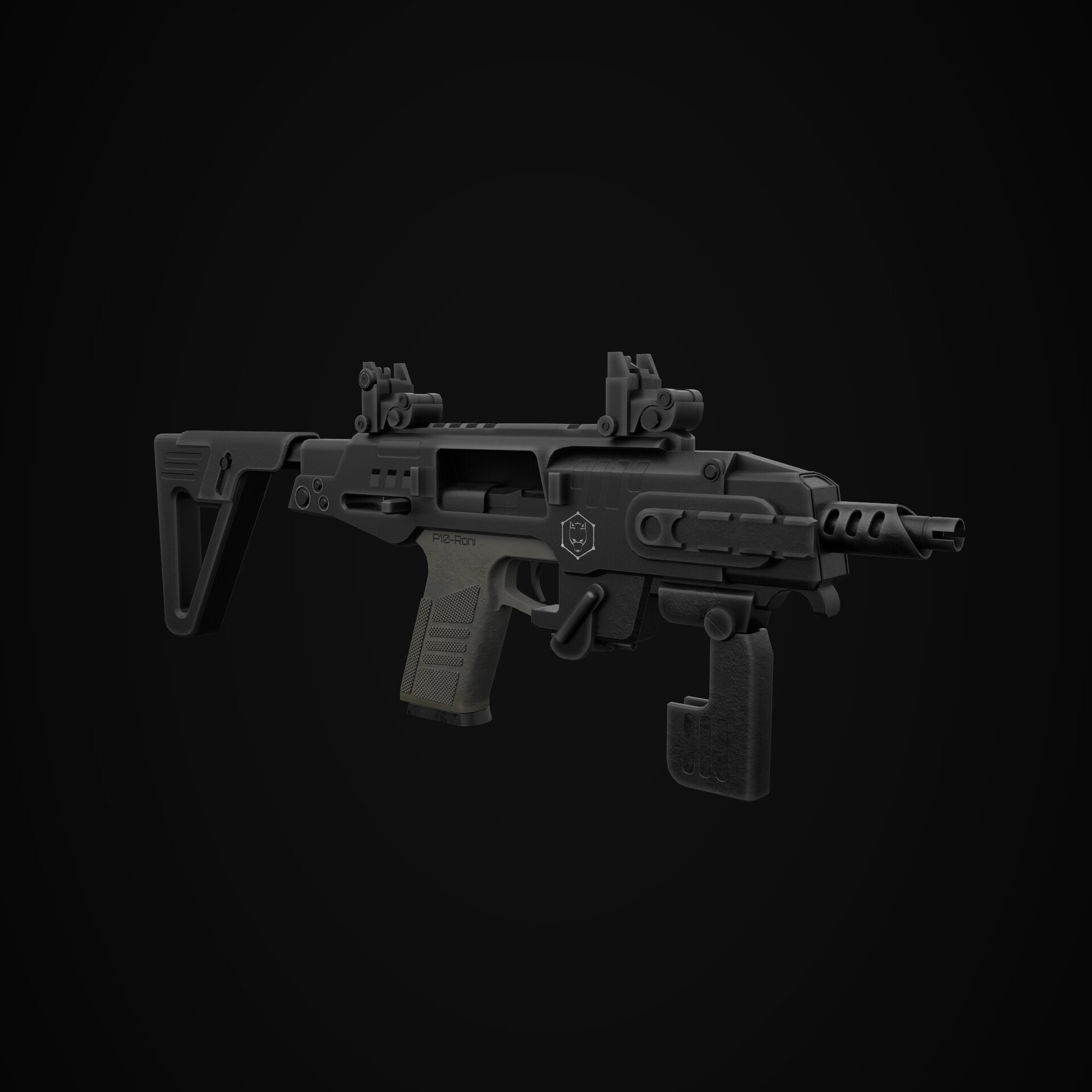 ArtStation - P-10 Roni SMG [Rainbow Six Siege]