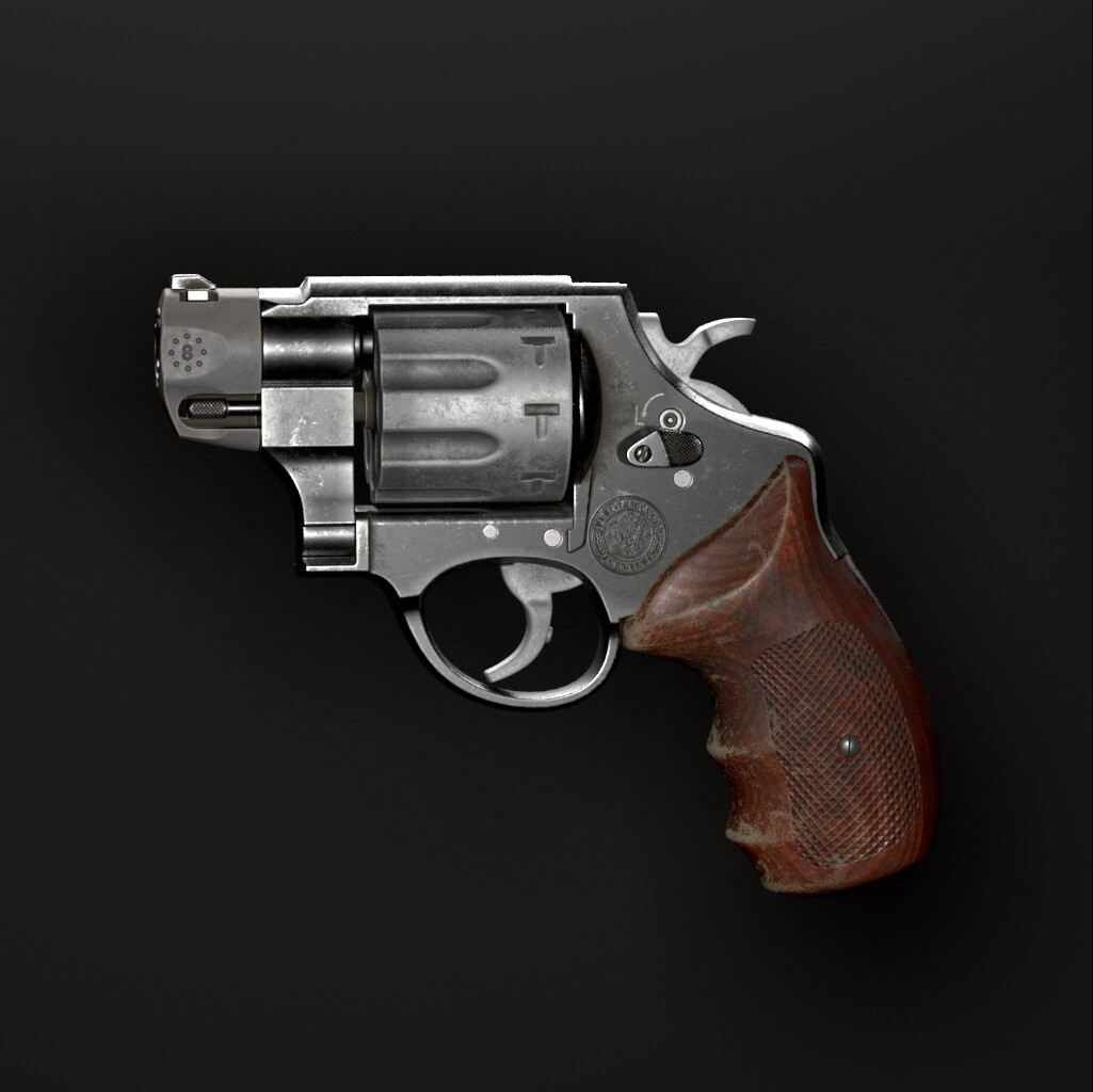 ArtStation - Smith & Wesson 327 Revolver
