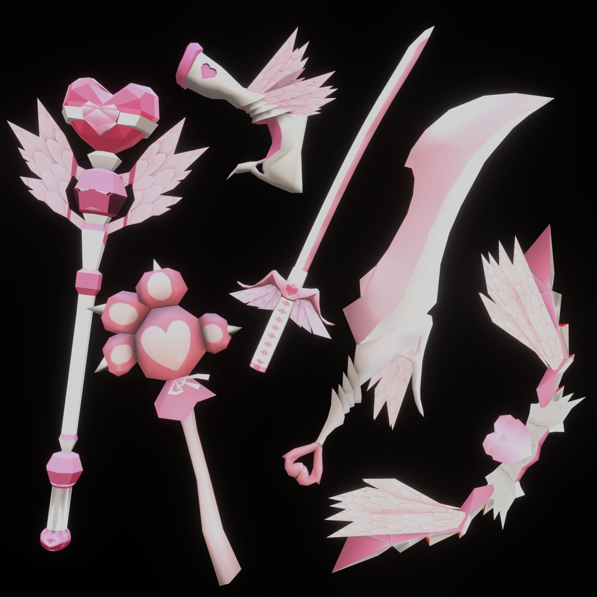 ArtStation - Aero Tales Online:The World MMORPG Valentina Weapon Set 3D ...