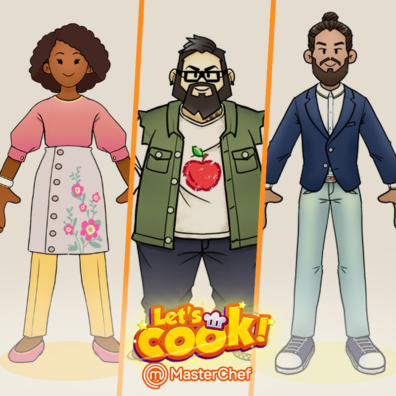 ArtStation - MasterChef Let's Cook Chefs character designs