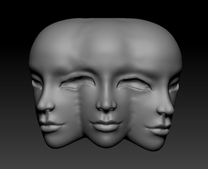 ArtStation - two- and three-faced human