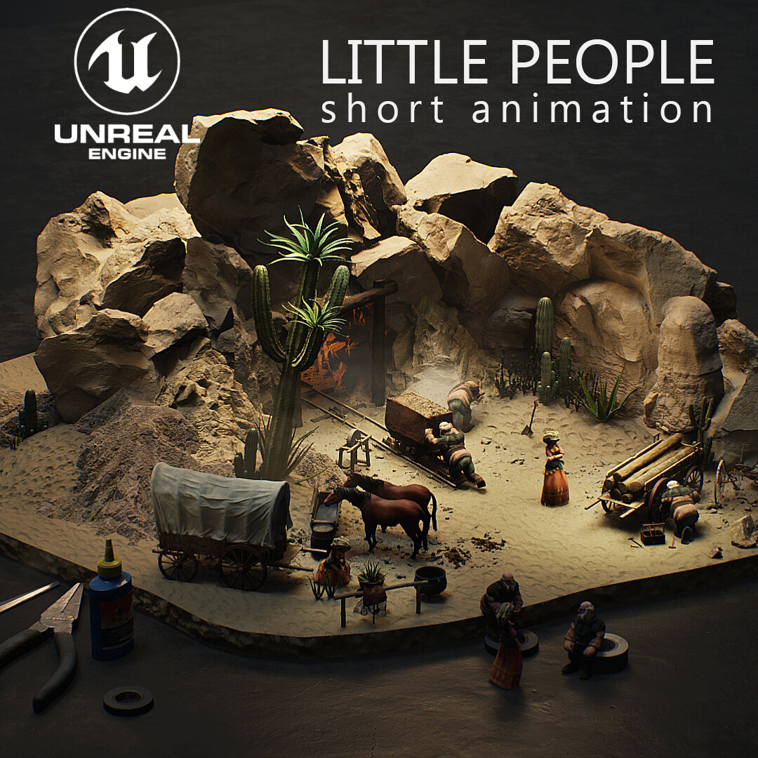 ArtStation - LITTLE PEOPLE UNREAL 5 short animation