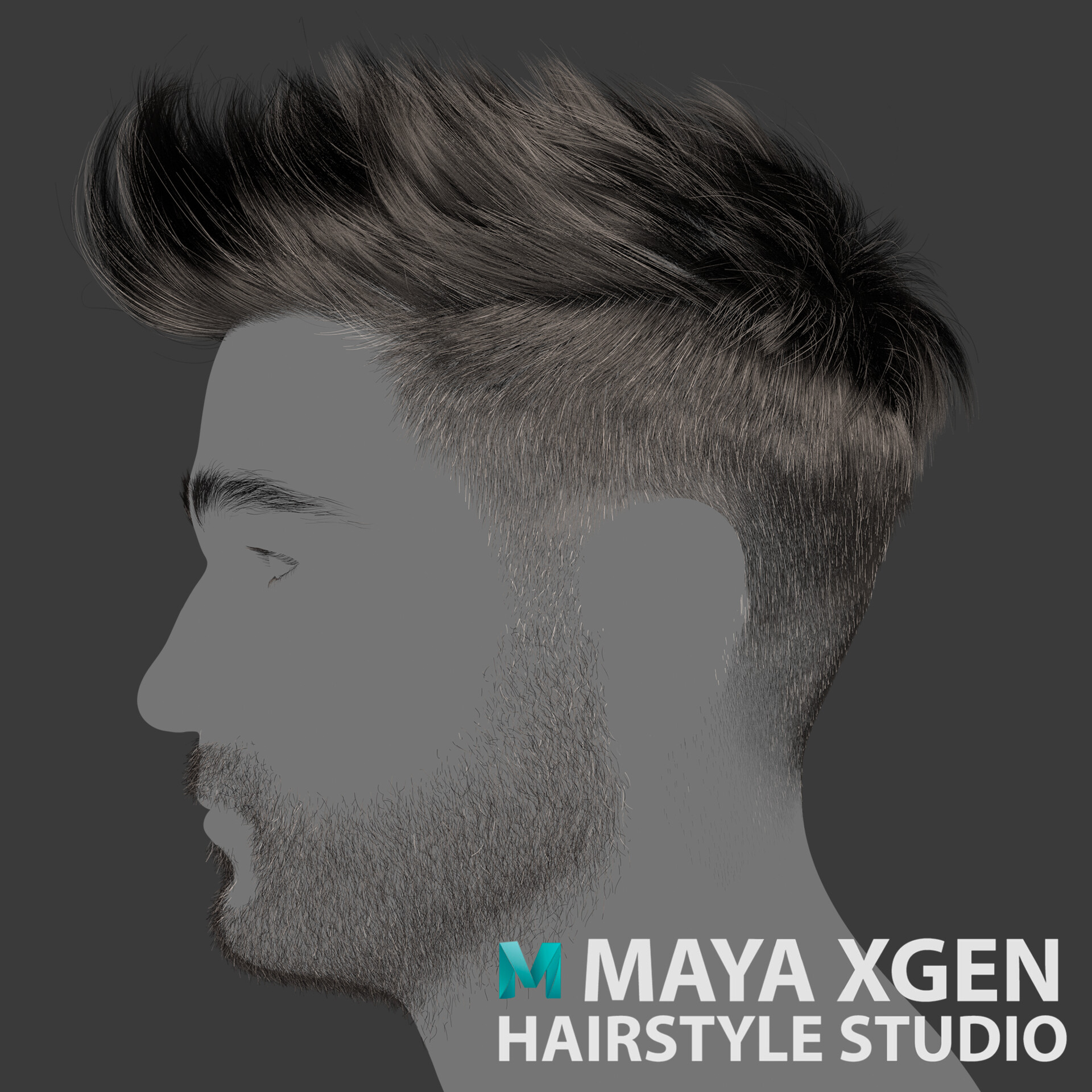 ArtStation - Hair study - Undercut