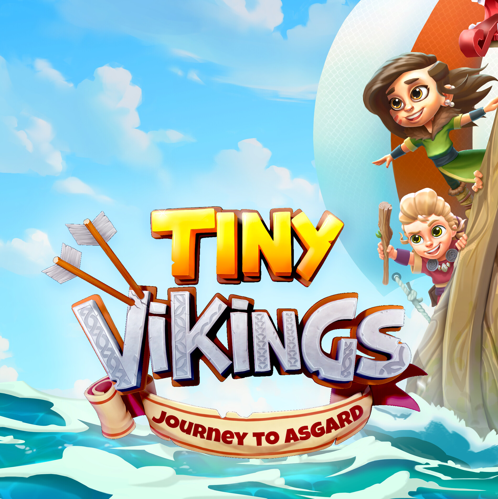 ArtStation - Key Art -Tiny Vikings