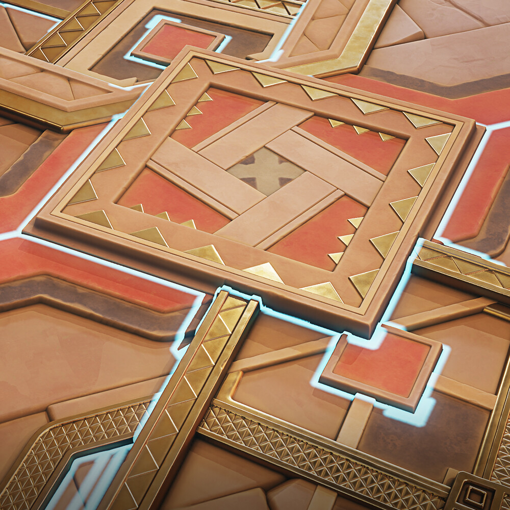 ArtStation - Stylized Desert Temple Floor