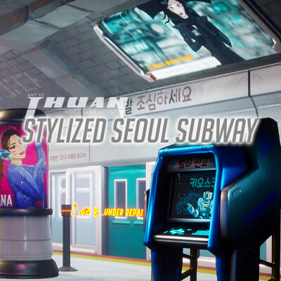 ArtStation - Stylized Seoul Subway