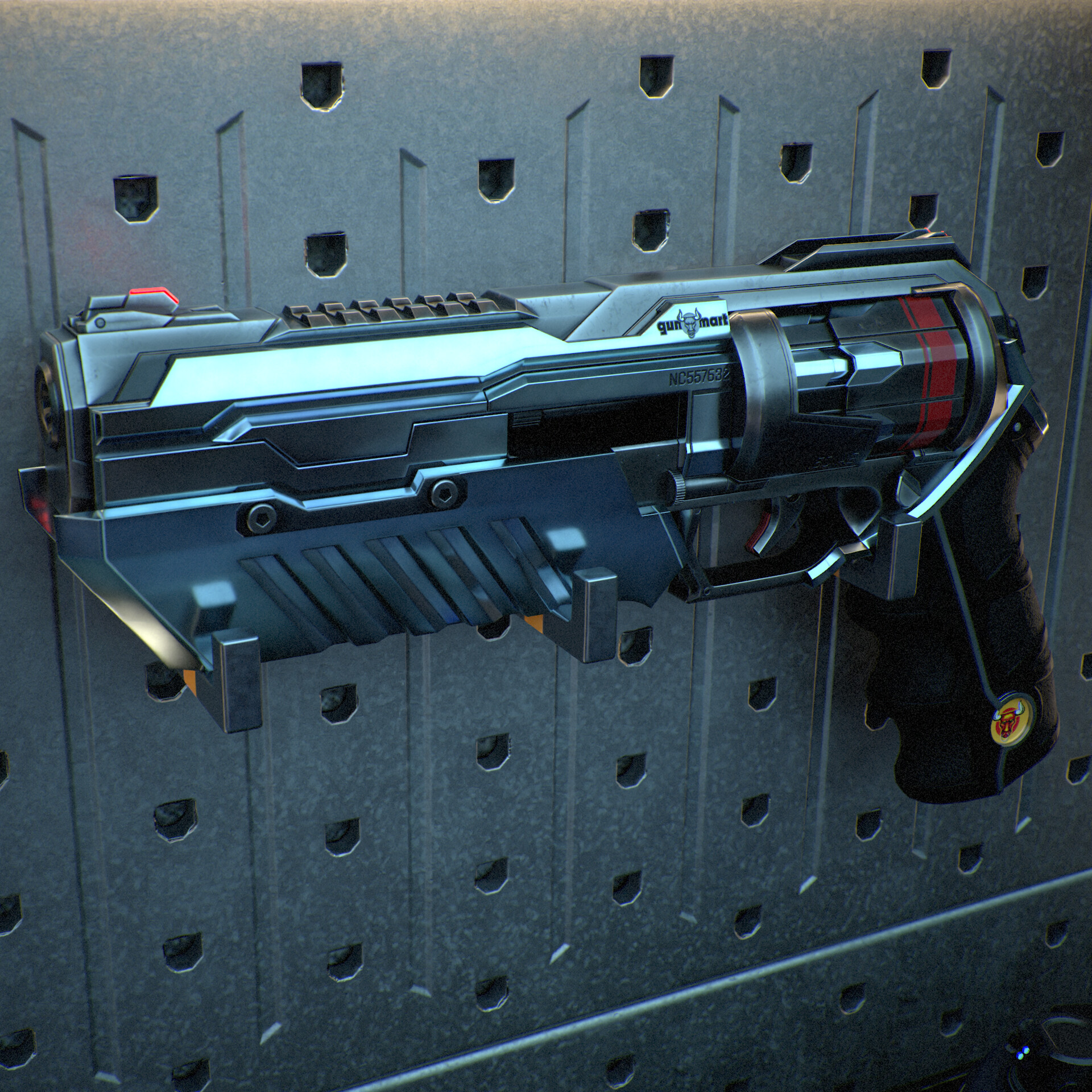 ArtStation - Cyberpunk RED Black Chrome - Gunmart Overlord