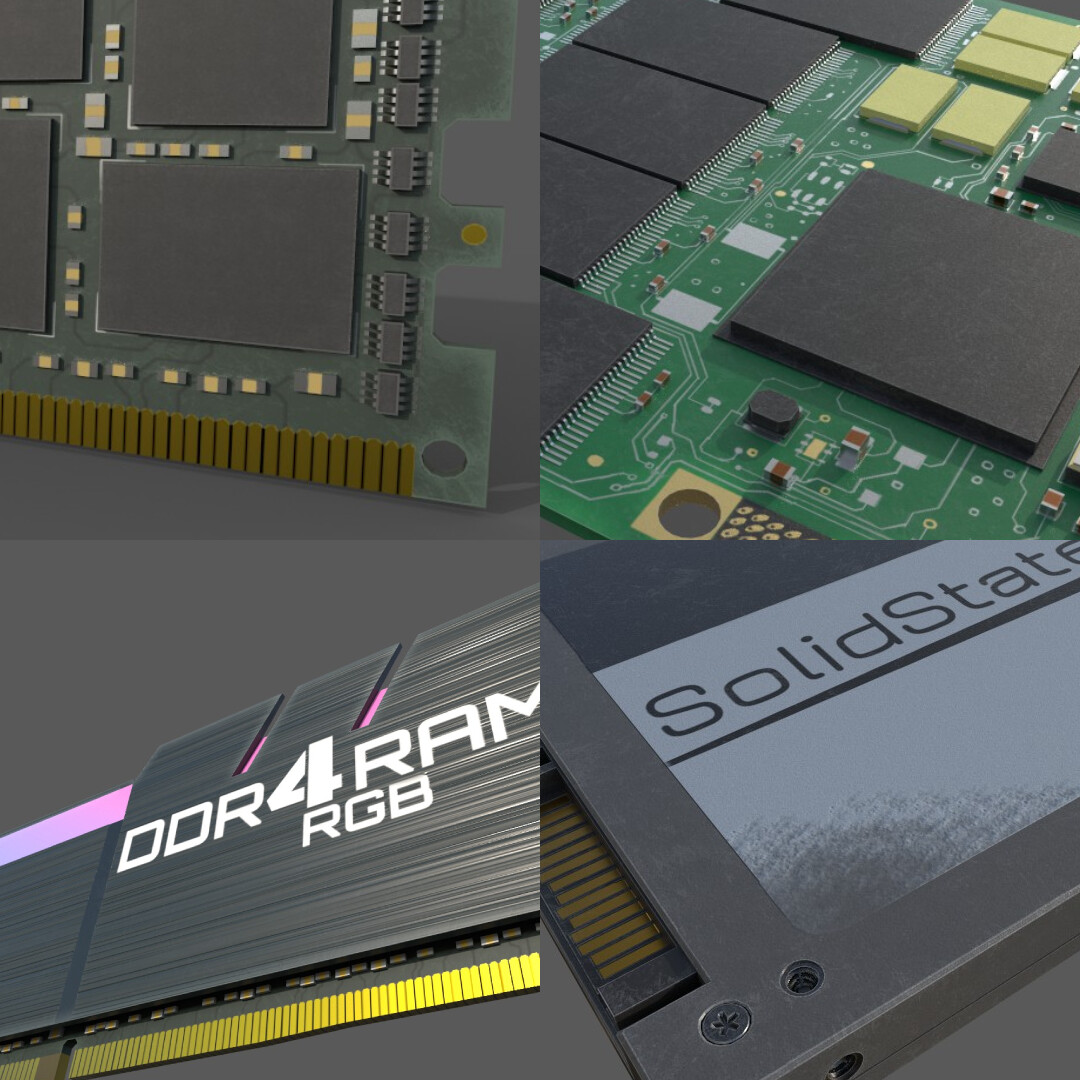 ArtStation - Computer parts collection